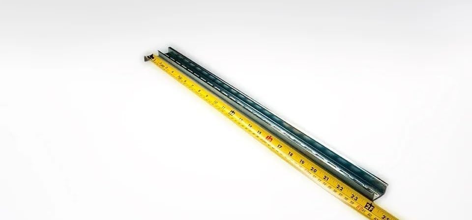 Electrical Supply Parts Rail Slotted Steel Pre-Cut 35mm x 7.5mm 600 mm (24 Inch) Long Steel Rail Terminal Block
