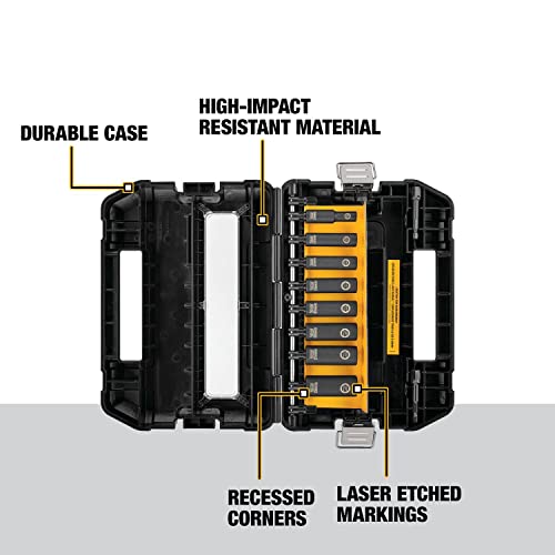 DEWALT Impact Socket Set, 10-piece Mechanic Tool Set, SAE, 3/8-Inch Drive (DW22838)