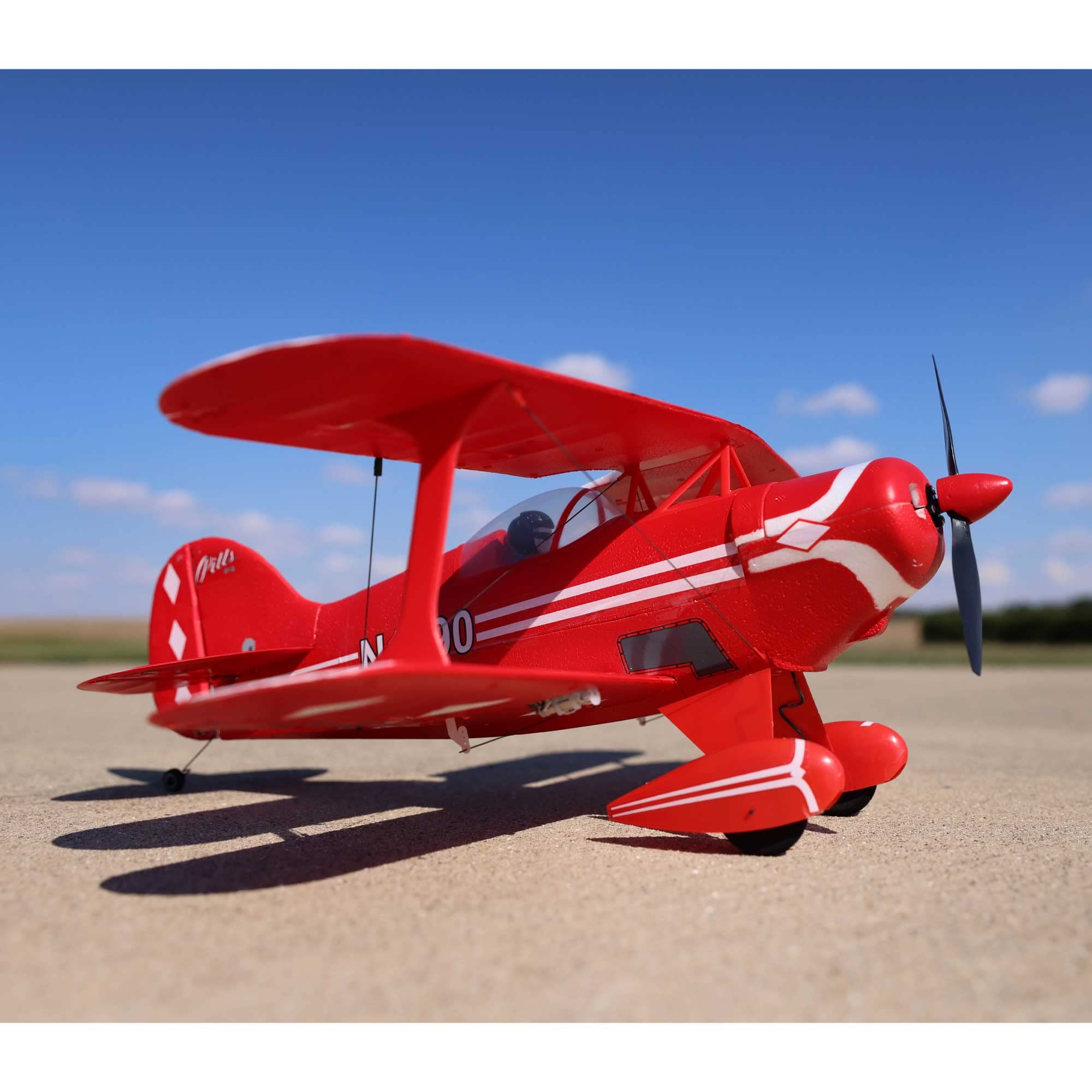E-flite RC Airplane UMX Pitts S-1S BNF Basic Transmitter Battery and Charger Not Included with AS3X and Safe Select EFLU15250