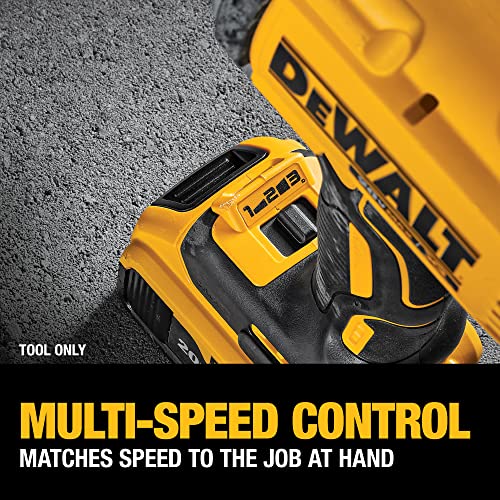DEWALT 20V MAX XR Brushless High Torque 1/2" Impact Wrench with Detent Anvil, Cordless, Tool Only (DCF899B)