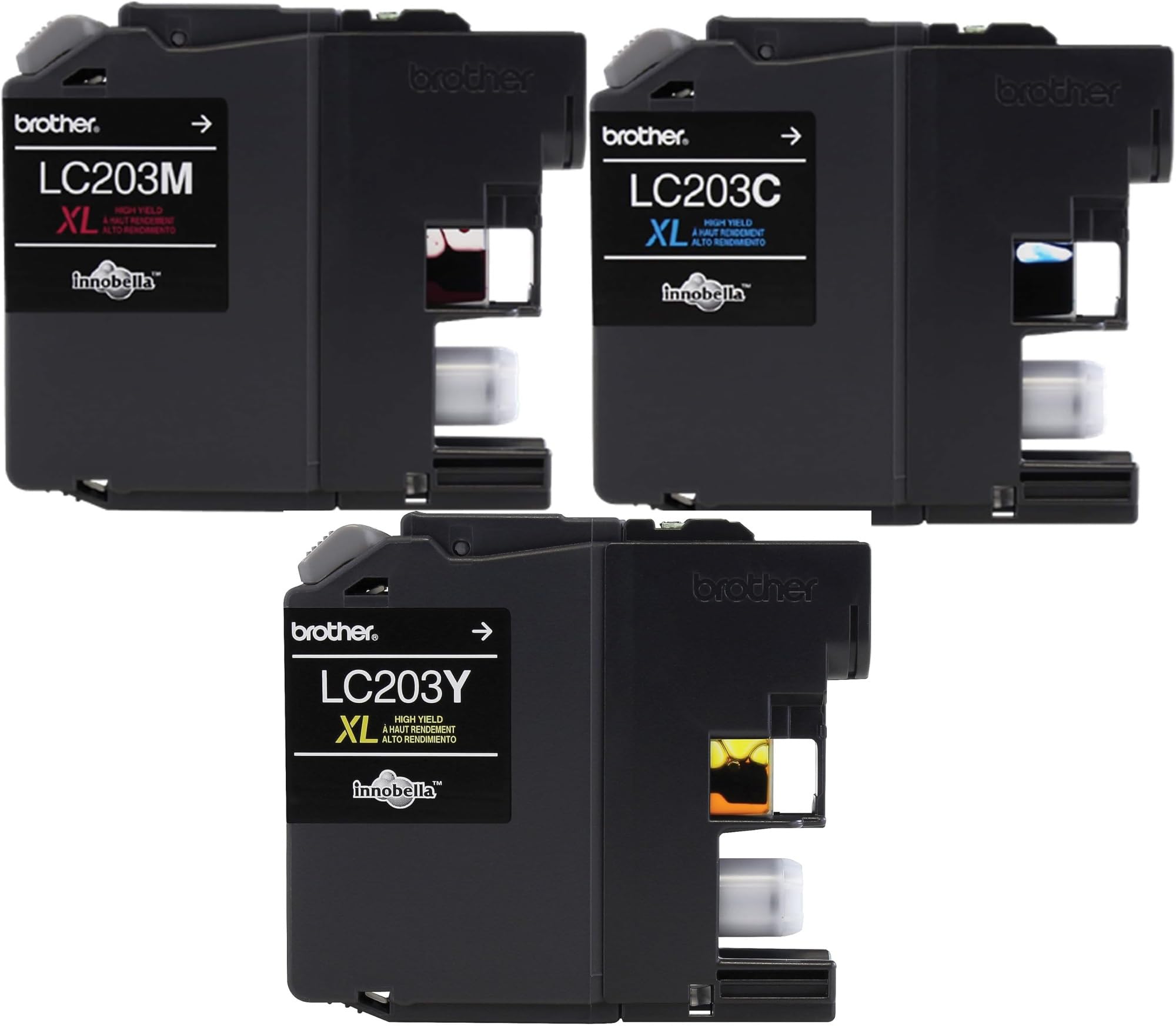 Brother LC-203 High Yield Ink Cartridge Set Colors Only (CMY)