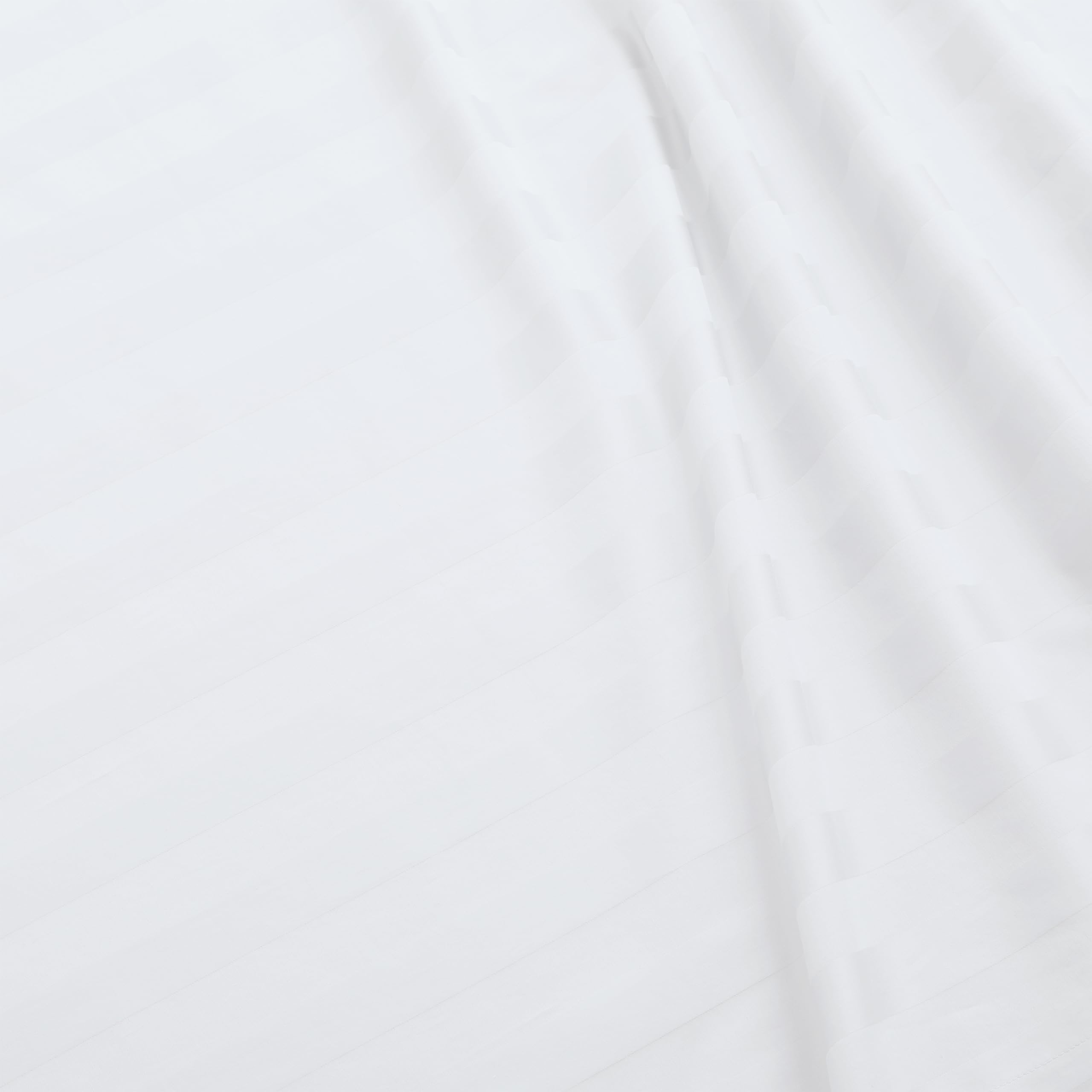 Flat Sheet Only King Size, 400 TC 100% Egyptian Cotton Flat Sheet Striped Satin-White Cotton Top Sheet- Wrinkle, Fade, Stain Resistant (Striped-White, King)