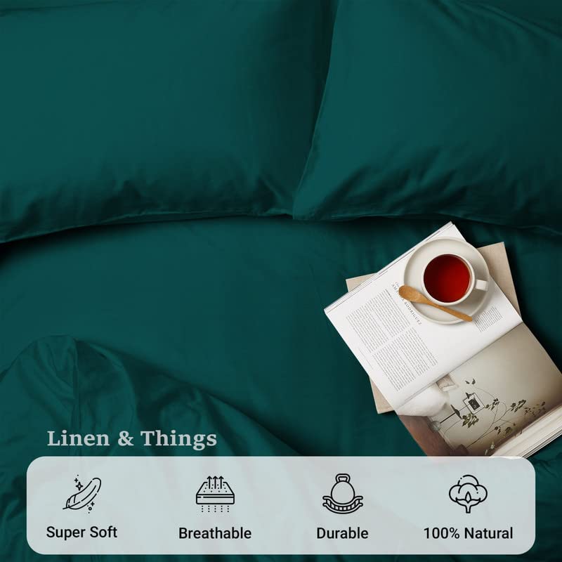 Family XL Size (144" x 84") 800 Thread Count Luxury Egyptian Cotton Bed Sheets, Sateen Weave, 4PCs Luxury Soft Bed Sheet Set 15" Deep Pocket - Teal Solid