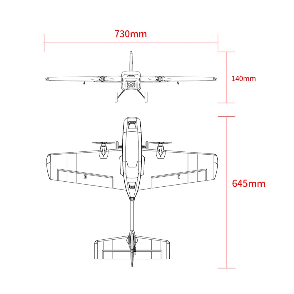 SoloGood HEE Wing T-01 Fixed Wing RC Plane, 730mm Fixed Wingspan PNP EPP Foam RC Airplane, Easy Control for Beginners