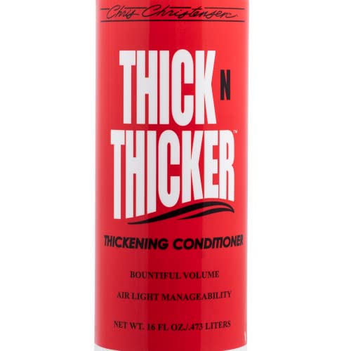 Chris Christensen Thick N Thicker Response Foaming Protein Dog Conditioner, Groom Like a Professional, Locks in Thickness & Adds 400x The Volume, Pro-Vitamin Formula, All Coat Types, Made in USA, 16 oz