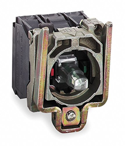 Schneider Electric 2NO LED Lamp Module and Contact Block, Yellow, for Use with Chrome, ZB4 Series