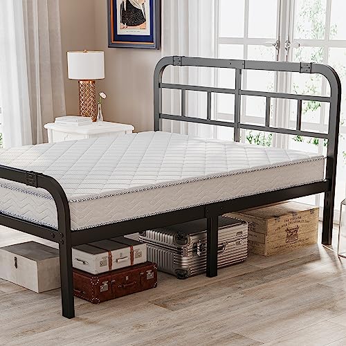 Artimorany Outlet California King Bed Frame with Headboard and Footboard, 14 Inch Heavy Duty, Cal King Bed Frame Mattress Foundation, Noise Free, No Box Spring Needed, Easy Assembly, Black