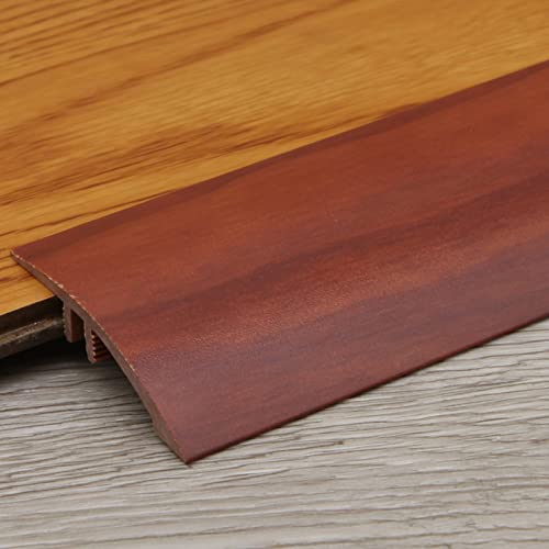 ETULLE Wood Floor Strips Between Rooms, Doorway Flooring Reducer Transition 1 Inch Threshold Ramp PVC Edging/Edge Trim 92-170 cm, Cuttable Banding Molding (Color : D, Size : W 55mm - L 104cm/41in)