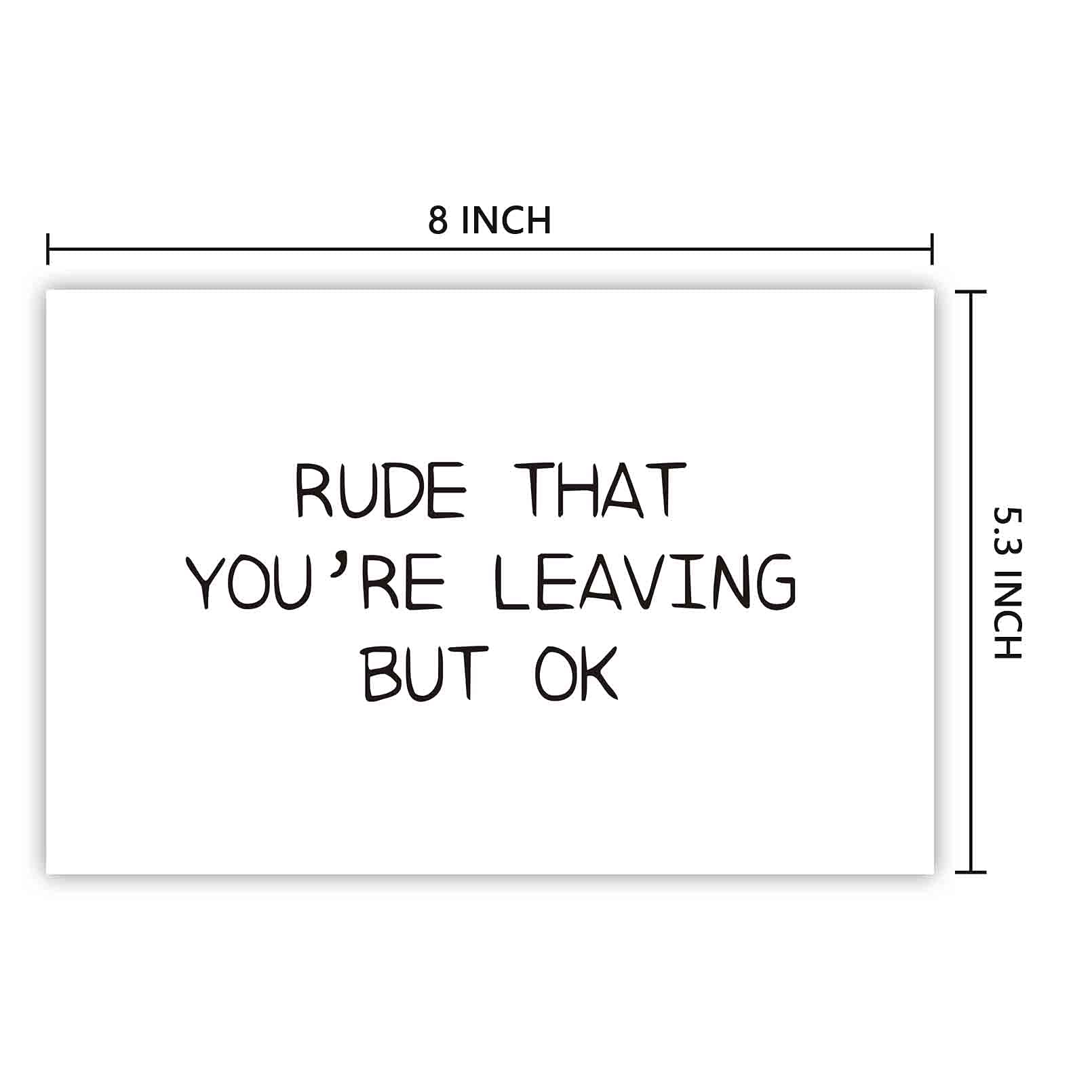 Humorous New Job Card, Coworker Leaving Card, Funny Colleague Going Away Card