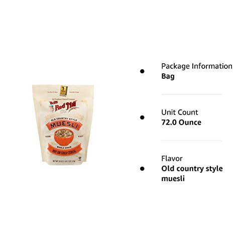 Bob's Red Mill Cereal Muesli, 18-ounce Bags (4 Pack)