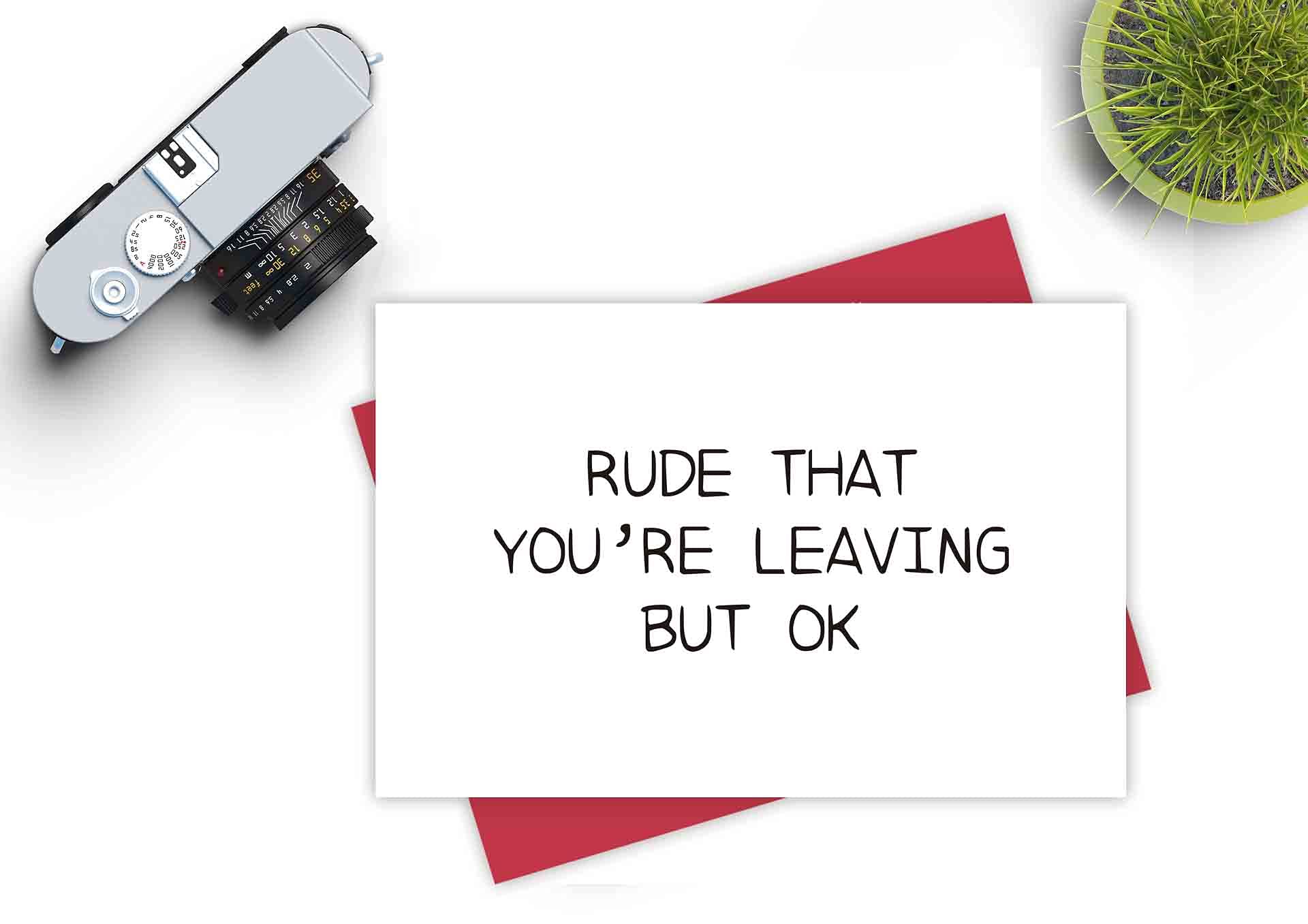 Humorous New Job Card, Coworker Leaving Card, Funny Colleague Going Away Card