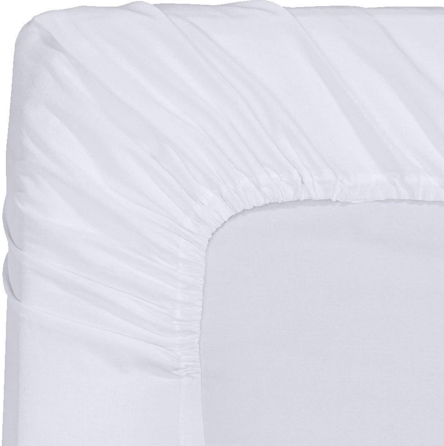 American Linen Adjustable King 5pcs Bed Sheet Set Egyptian Cotton Sateen Hotel Classic White Solid 1000 Thread Count-24 Inches Deep Pocket (Split-King Size)