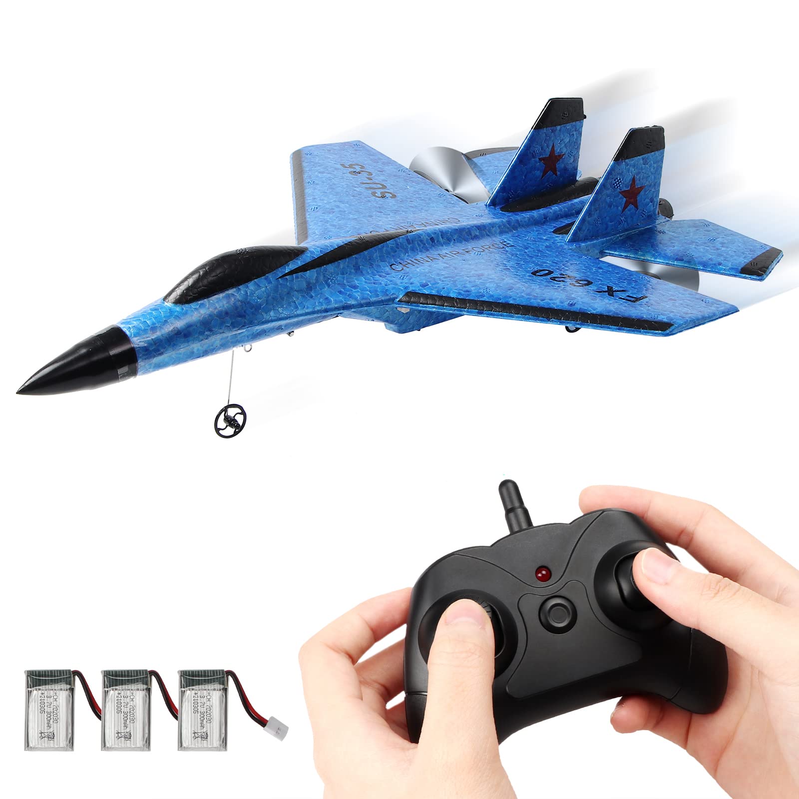 BEHORSE Remote Control Airplane RC Plane 2 Channel Remote Control Airplane Ready to Fly, 2.4GHz Easy to Control RC Glider Plane for Kids
