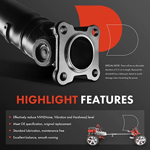 A-Premium Rear Driveshaft Assembly Compatible with Subaru Outback 2005-2009 2.5L 3.0L, Automatic Transmission