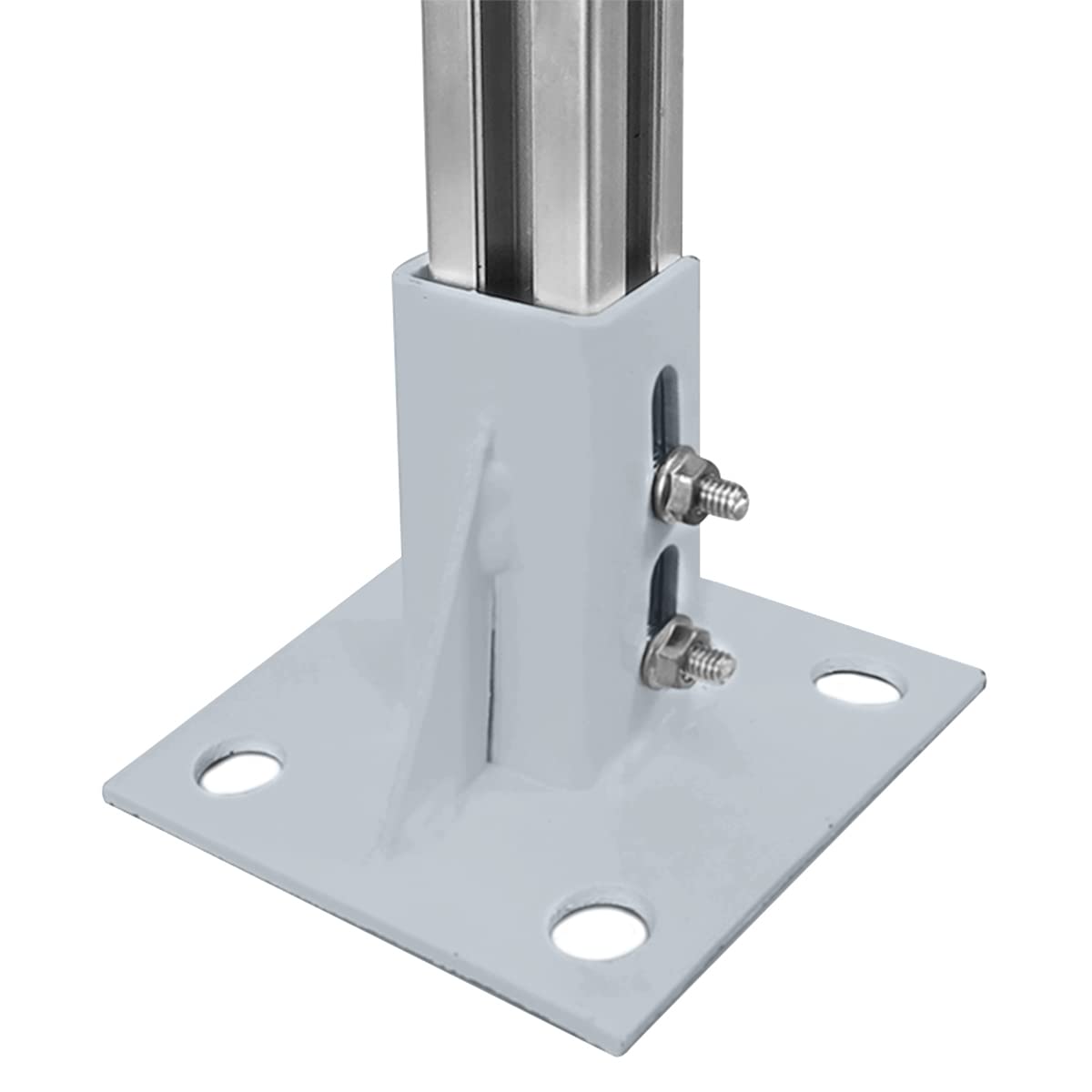 6 Pcs Floor Mount Base for 2020 T Slot Aluminum Profile, Floor Flange Anchor Bracket, 1/8" Thick