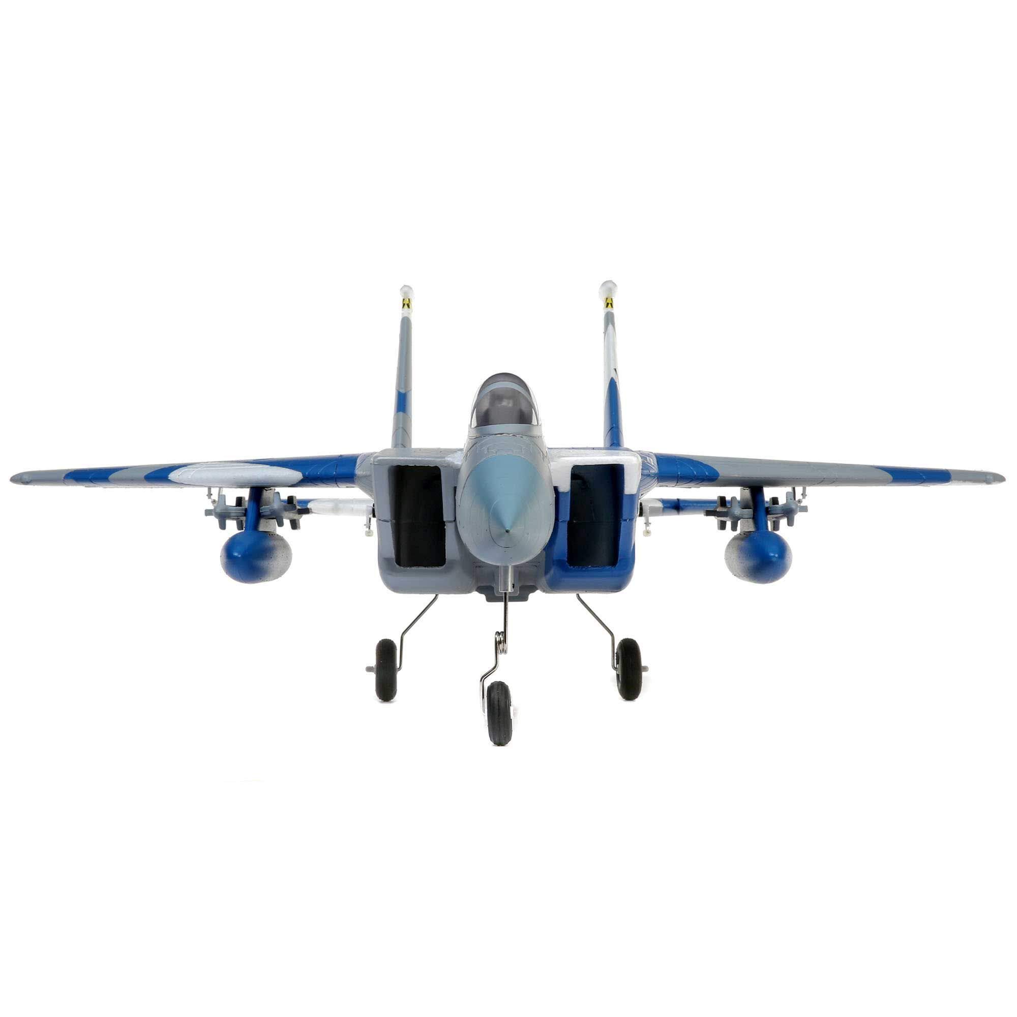 E-flite RC Airplane F-15 64mm BNF Basic Transmitter Battery and Charger not Included with AS3X and Safe Select EFL97500