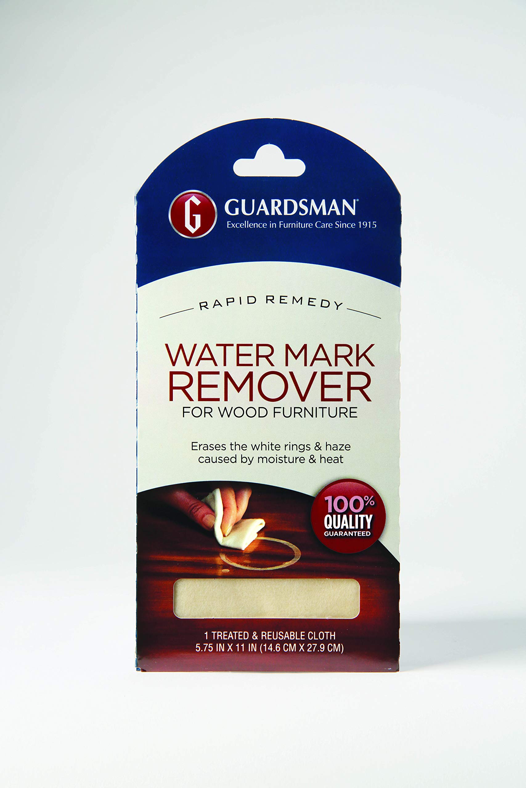 Guardsman Water Mark Remover Cloth - Erase White Rings & Haze Caused By Moisture and Heat - Reusable - 405200