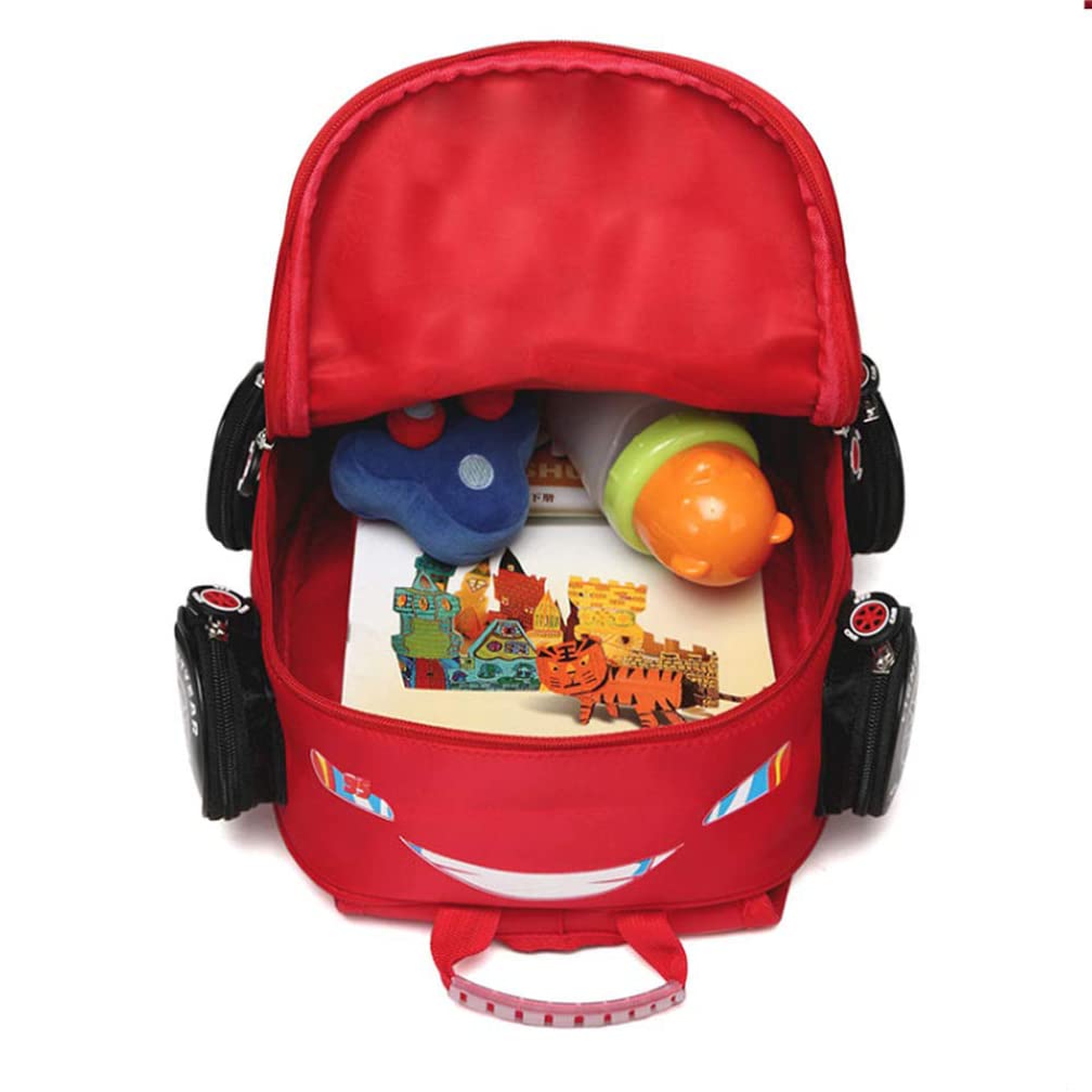 Toddler Kid Boys Girls Backpack Waterproof Cartoon Comic Kindergarten Children Snack Nursery School Backpack 3-5 Years (red1)