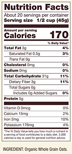 Bob's Red Mill Organic Quick Cooking Rolled Oats, 32-ounce (Pack of 4)