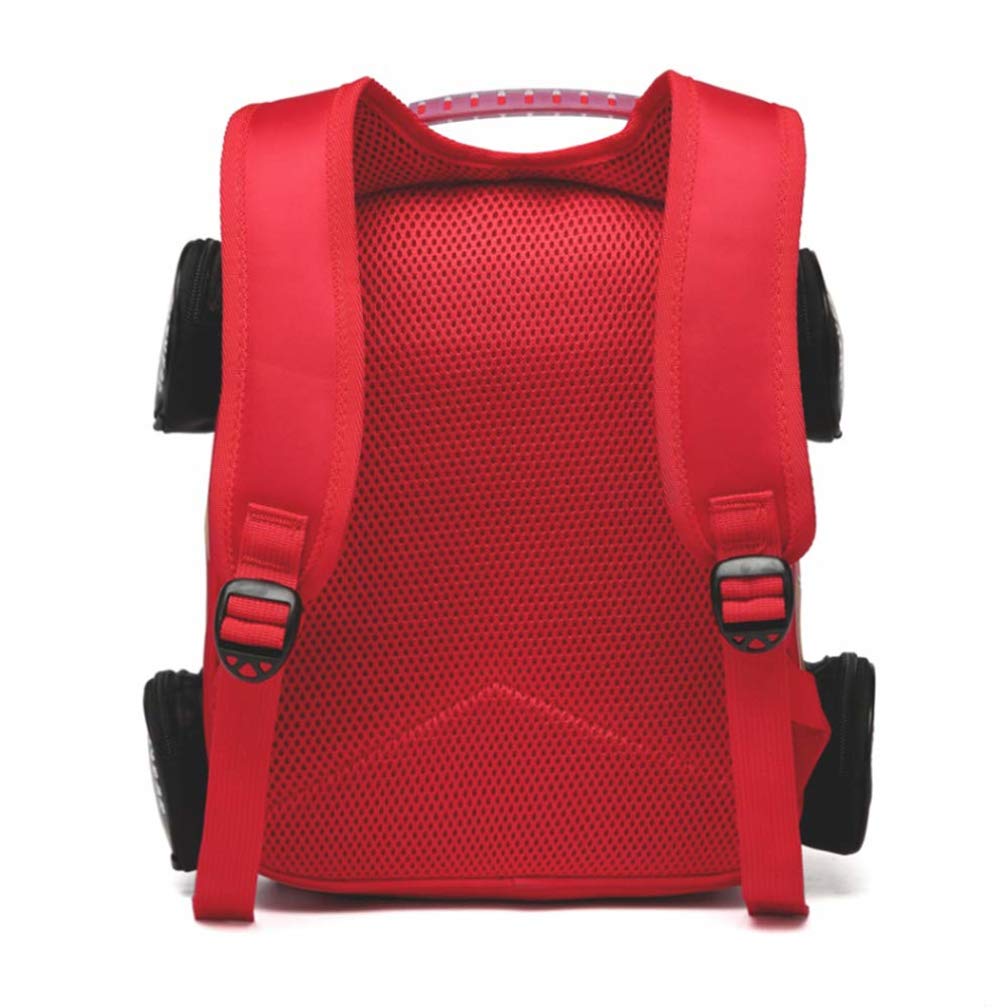 Toddler Kid Boys Girls Backpack Waterproof Cartoon Comic Kindergarten Children Snack Nursery School Backpack 3-5 Years (red1)
