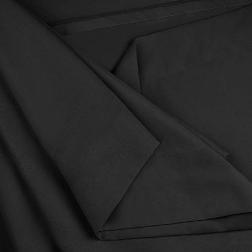 4-Piece BedSheets Set-800 Thread Count-100% Cotton Bedding Set for Queen Size Bed-Long Staple Cotton Soft Sateen Weave, Fits Upto 15'' Deep Pockets Fitted Sheet-Black