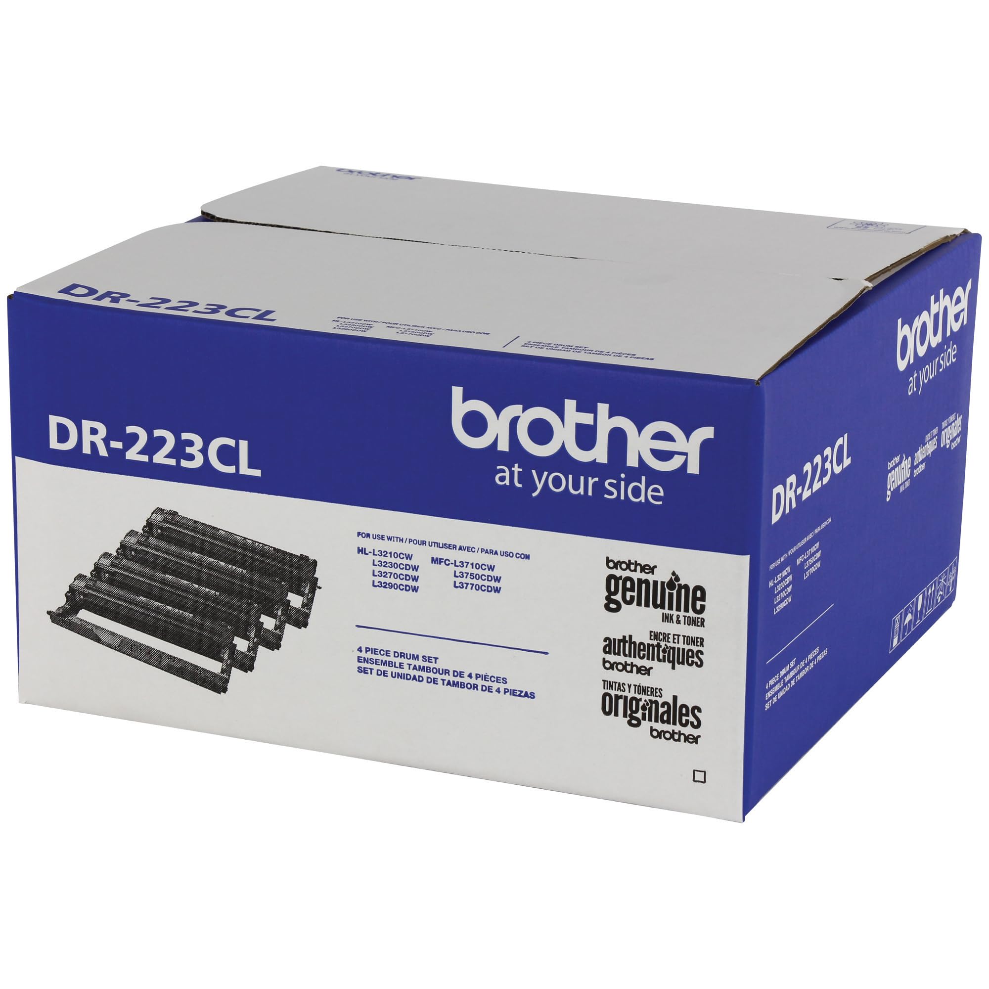 Brother Genuine-Drum Unit, DR223CL, Seamless Integration, Yields Up to 18,000 Pages
