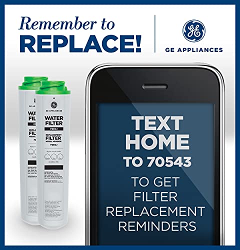 GE FQK2J Under Sink Water Filter Replacement | Dual Flow | NSF Certified: Reduces Sediment, Rust & Other Impurities from Water | Replace Every 6 Months for Best Results | 2 Water Filters