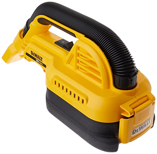 DEWALT 20V MAX Cordless Vacuum, Wet/Dry, Portable, 1/2-Gallon, Tool Only (DCV517B) , Black