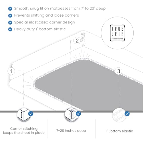 100% Egyptian Cotton Queen Sheet Set - 1000 Thread Count Soft Silver Queen Size Bed - Luxury Sateen Weave Deep Pocket Sheets - Breathable - Soft & Silky - Egyptian Cotton Sheets (Queen, Soft Silver)