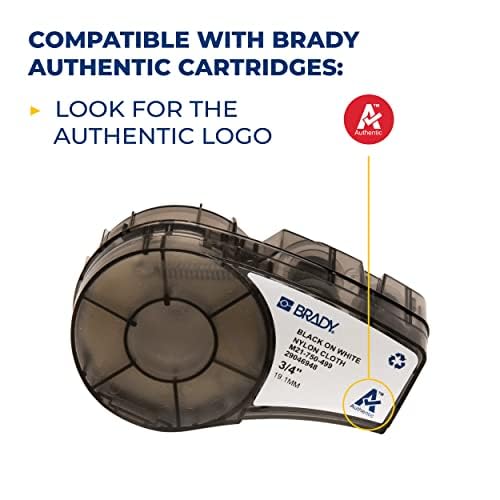 Brady M211 Portable Bluetooth Label Printer - Design. Preview. Print. All from Your Phone. Yellow/Black 4 in H x 5.4 in W x 2.6 in D