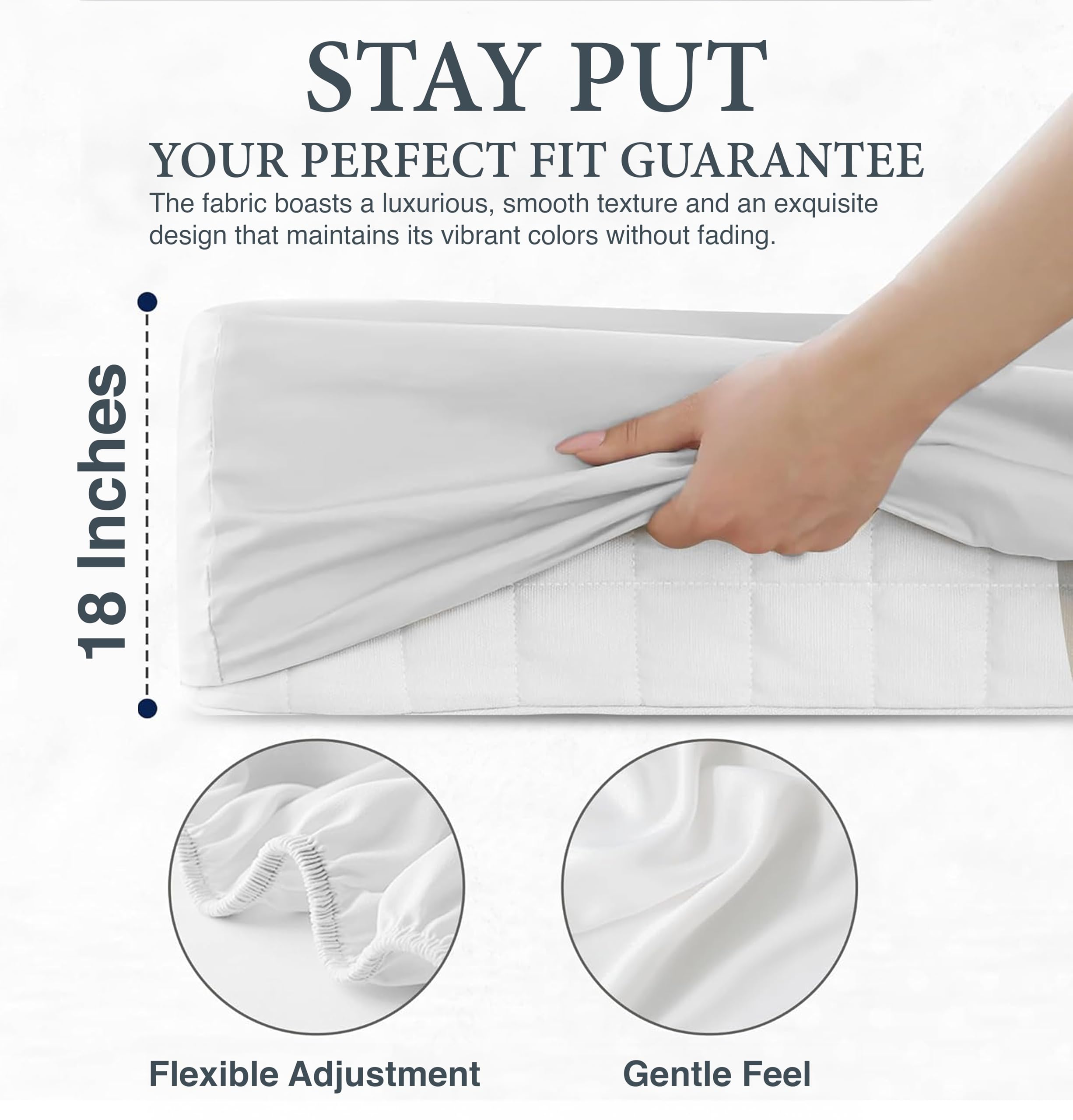 100% Cotton Sheets King Size Sheet Sets Egyptian Cotton Sheets 800 Thread Count - Extra Long-Staple Sheets, Fits Mattress Upto 16'' Deep Pocket, Sateen Weave, Soft Cotton Bed Sheet (Ivory)