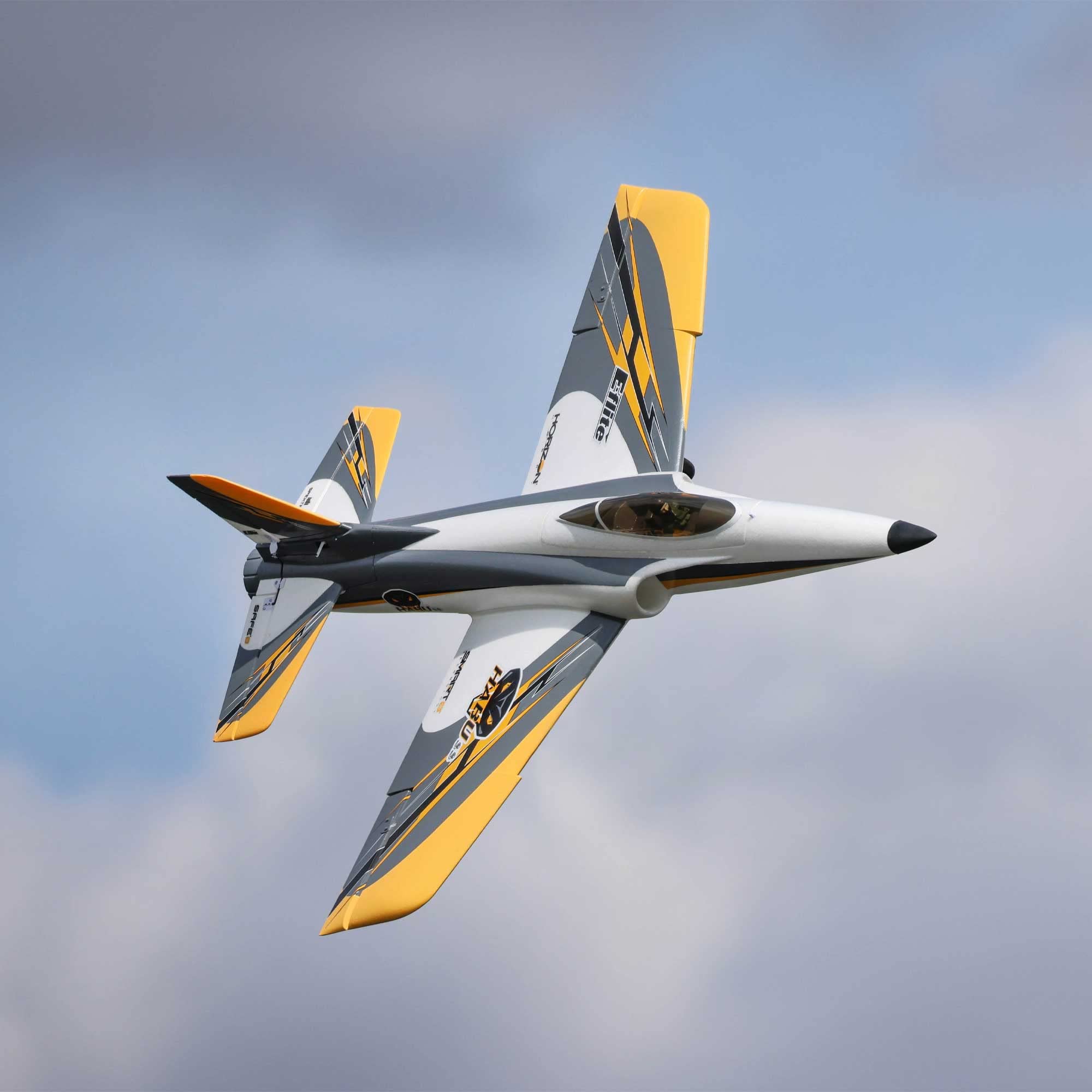 E-flite RC Airplane Habu SS Super Sport 70mm EDF Jet BNFTransmitter Battery and Charger Not Included Basic with Safe Select and AS3X EFL0950