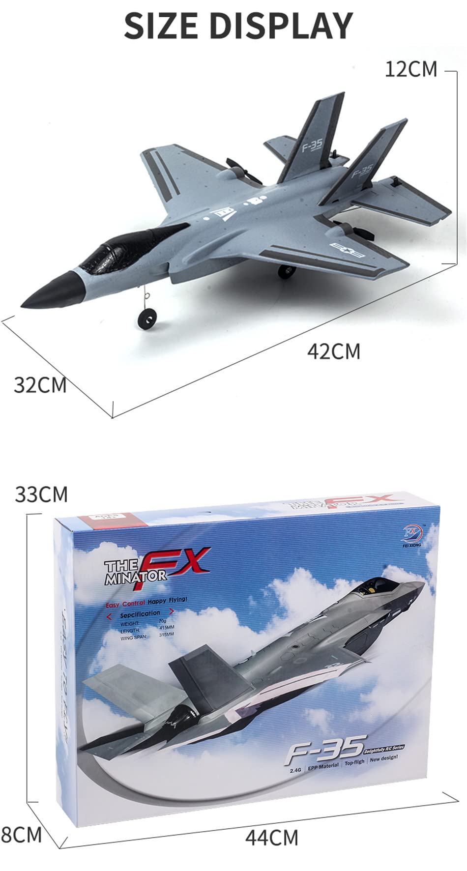 RC Airplane, 2.4Ghz 2 Channel Remote Control Plane Ready to Fly,RC Aircraft Built in 6-Axis Gyro,Easy Fly RC Plane for Kids Boys Beginner(Two Batteries)