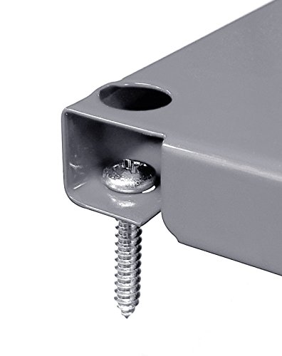 Wall Control Pegboard 32in x 16in Gray Metal Pegboard Tool Board Panel