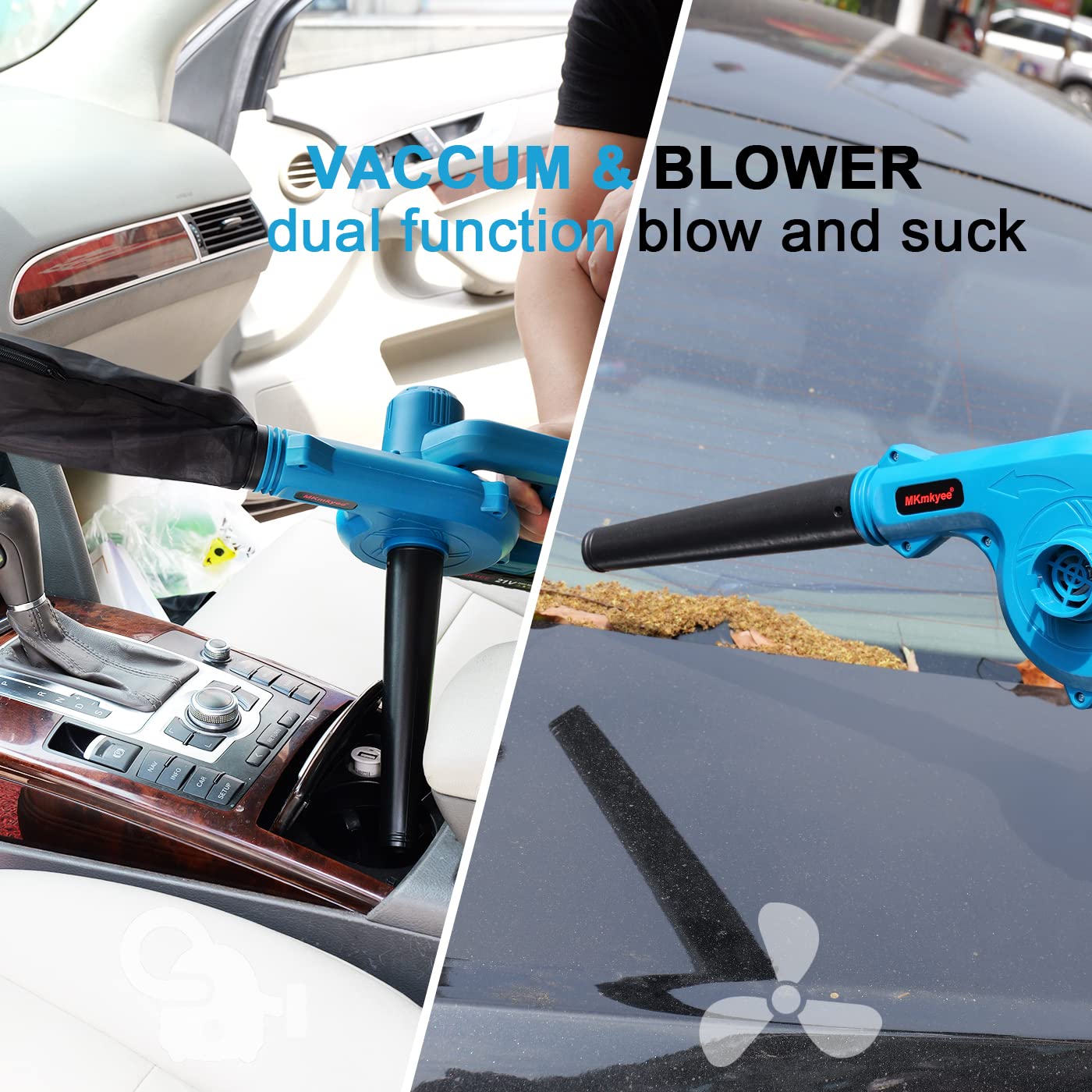 Cordless Blower,3- in-1 Portable Mini Air Blower 21v Lithium Battery,Small Dust Cleaner for Inflatable,Fans,Lily Windows,Keyboards,Cars by MKMKYEE