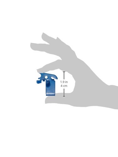 Wall Control 1in x 1in C-Bracket Slotted Metal Pegboard Hook Pegboard and Slotted Tool Board – Blue