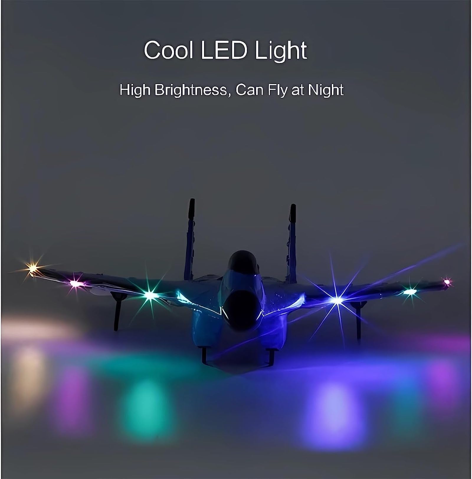 Remote Control Wireless Airplane Toy with Lights, Su-35 Rc Glider 2 Channel 2.4 GHZ Remote Control Planes, Outdoor Foam Rc Aircraft for Hobby Rc Airplanes