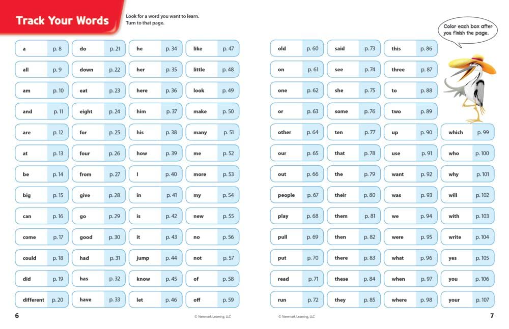 Top 100 High-Frequency Words Workbook | Teaching Methods & Materials | Learn Most Common High-Impact Words in English | Reading Age 4-8 | Grade Level PreK-2 | Newmark Learning (Hi-Q)