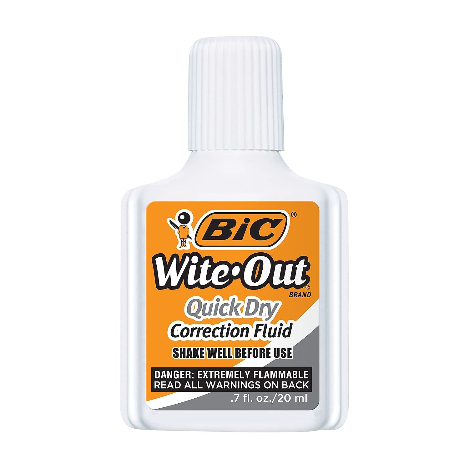 BIC Wite-Out Quick Dry Correction Fluid - 3 Pack (BICWOFQD324)