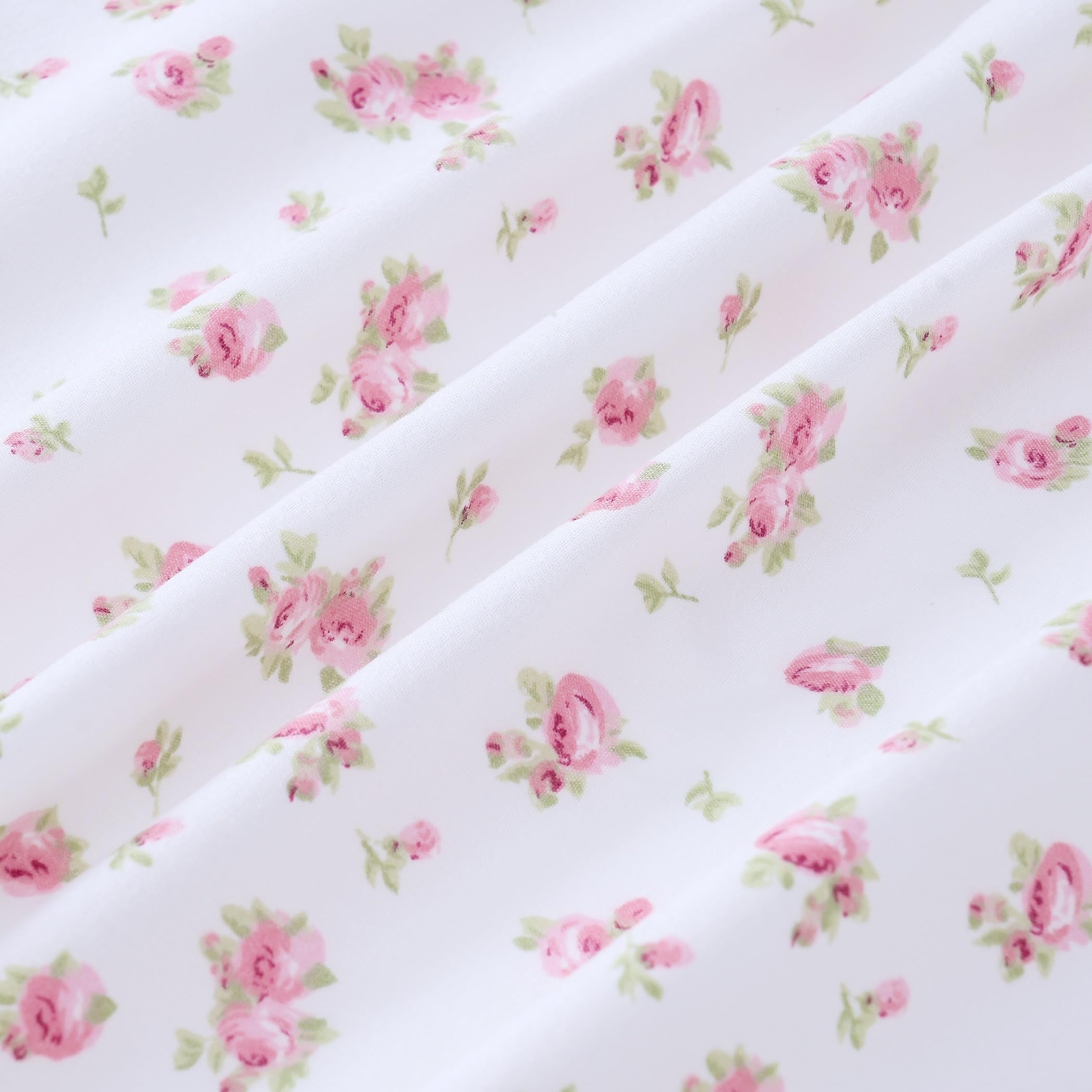 Modern Threads Soft Microfiber Printed Sheets - Luxurious Microfiber Bed Sheets - Includes Flat Sheet, Fitted Sheet with Deep Pockets, & Pillowcases Ivory Queen