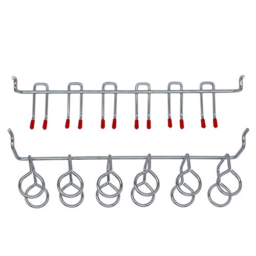 228PKS Pegboard Hooks Assortment with Metal Hooks Sets, Pegboard Bins, Peg Locks for Organizing Storage System Tools Accessories