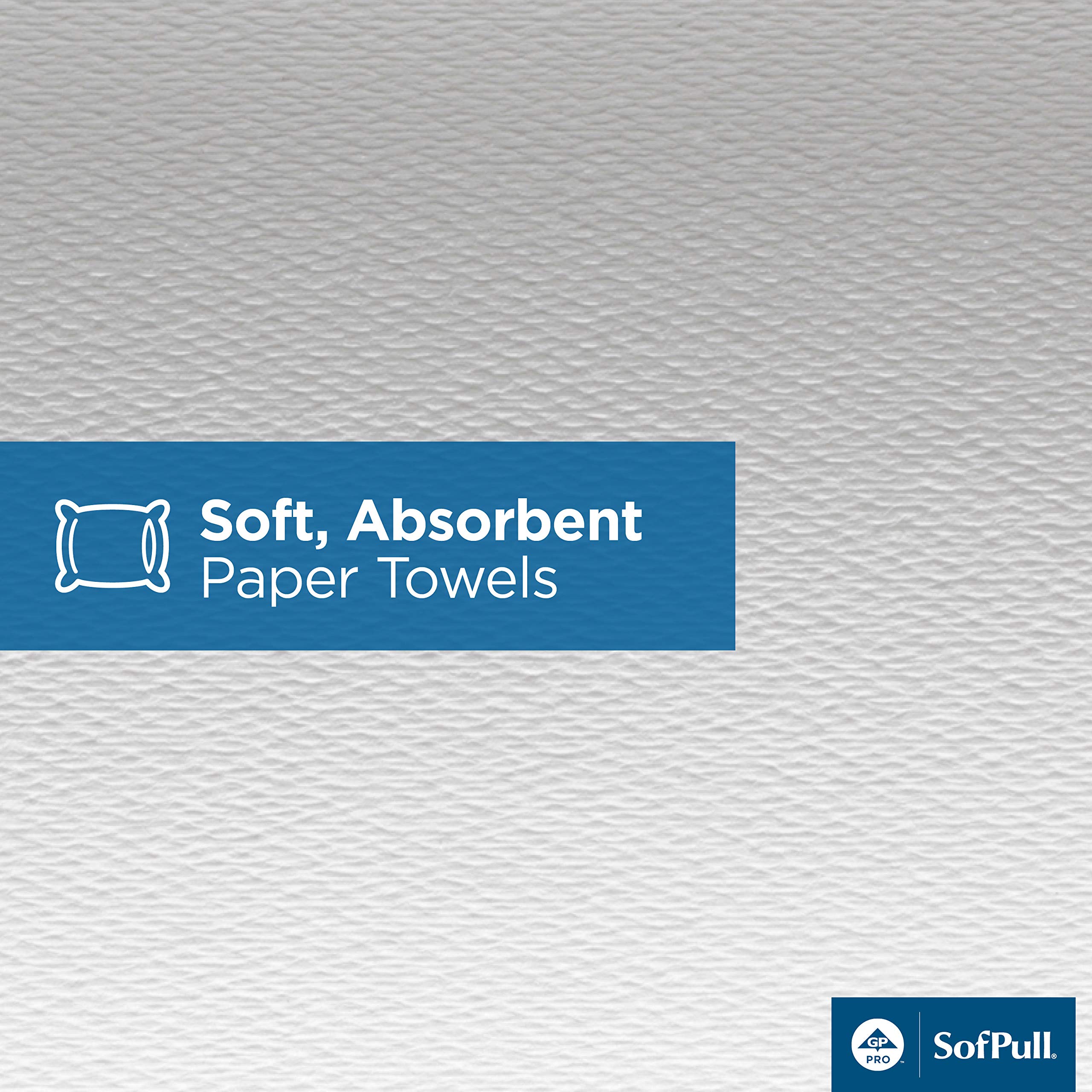 SofPull Regular Centerpull Premium Paper Towel by GP PRO (Georgia-Pacific), White, 28124, 324 Sheets Per Roll, 6 Rolls Per Case