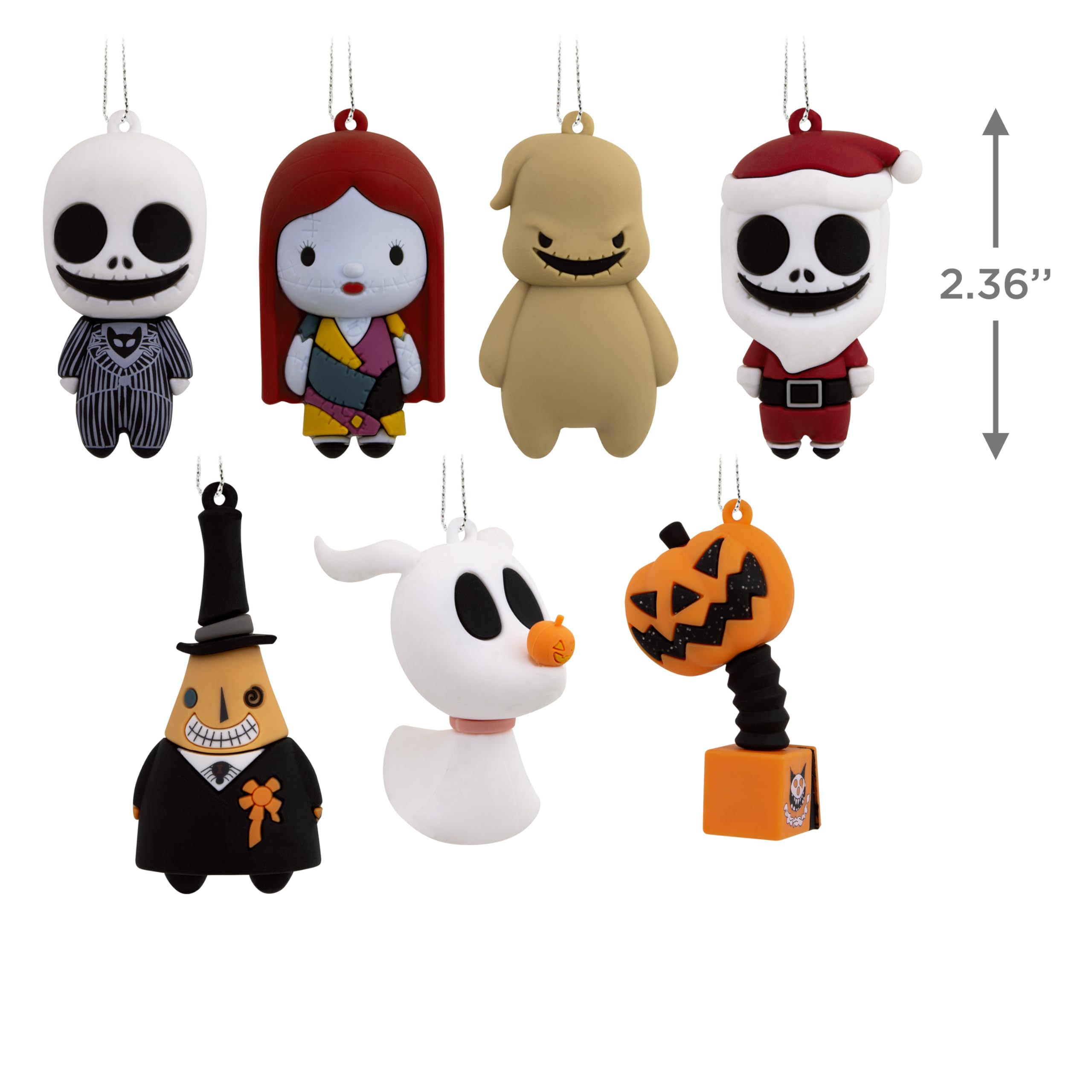 Hallmark Disney Tim Burton's The Nightmare Before Christmas Mystery Christmas Ornaments, Set of 2, Shatterproof