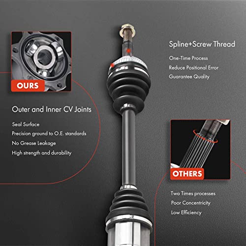 A-Premium Axle Shaft Assembly Compatible with Nissan Sentra 2007 2008 2009 2010 2011 2012, Automatic Transmission, Front Right Passenger Side, Replace# 39100ET200