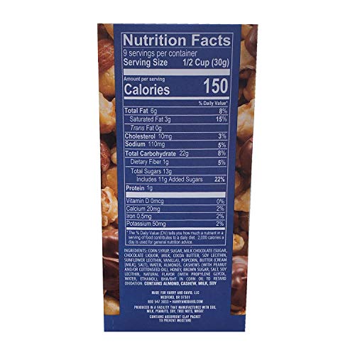Harry & David Milk Chocolate Moose Munch with Cashews & Almonds, 10oz