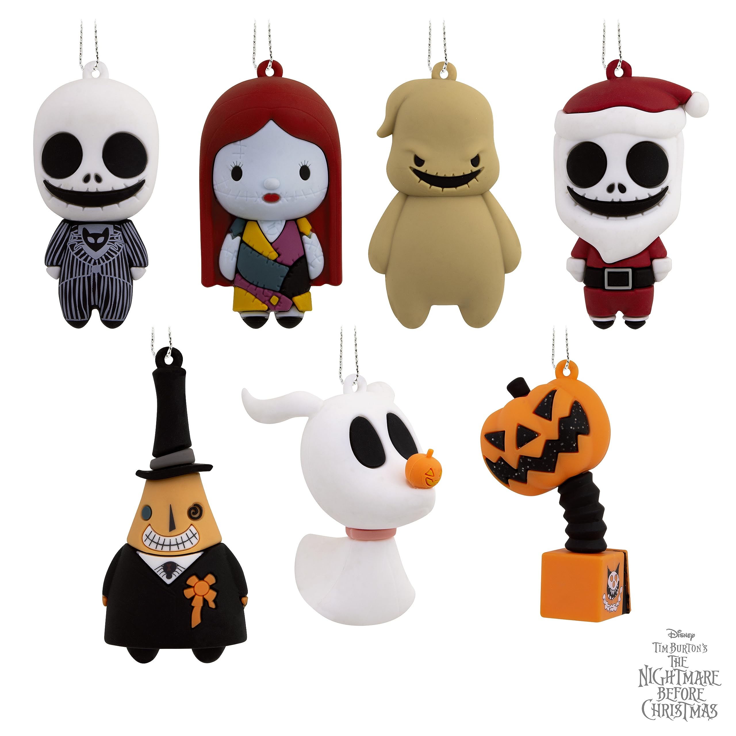 Hallmark Disney Tim Burton's The Nightmare Before Christmas Mystery Christmas Ornaments, Set of 2, Shatterproof