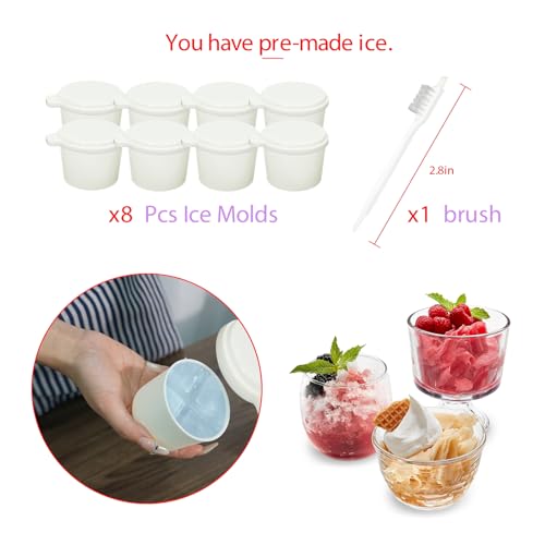 VTVTKK Shave Ice Attachment for Kitchenaid,Shaved Ice Attachment for Kitchenaid Mixer,Ice Shaver,Shave Ice Attachment,Ice Shaver Attachment,Snow Cone Attachment/Maker, Machine/Mixer Not Included