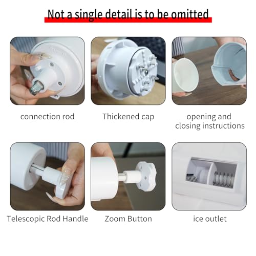 VTVTKK Shave Ice Attachment for Kitchenaid,Shaved Ice Attachment for Kitchenaid Mixer,Ice Shaver,Shave Ice Attachment,Ice Shaver Attachment,Snow Cone Attachment/Maker, Machine/Mixer Not Included