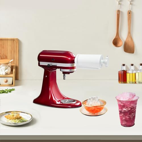 VTVTKK Shave Ice Attachment for Kitchenaid,Shaved Ice Attachment for Kitchenaid Mixer,Ice Shaver,Shave Ice Attachment,Ice Shaver Attachment,Snow Cone Attachment/Maker, Machine/Mixer Not Included