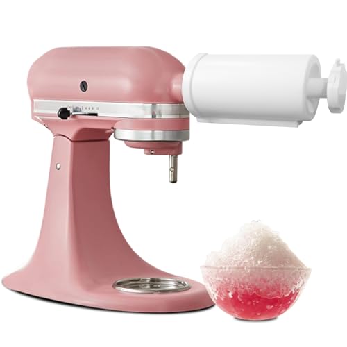 VTVTKK Shave Ice Attachment for Kitchenaid，Shaved Ice Attachment for Kitchenaid Mixer，Ice Shaver,Shave Ice Attachment,Ice Shaver Attachment,Snow Cone Attachment/Maker, Machine/Mixer Not Included